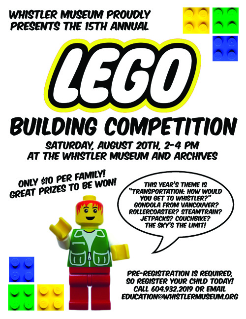 15th Annual LEGO Building Competition – Poster small – Whistler Museum ...