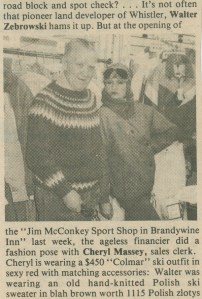 Locals Profile – Walter Zebrowski – Whistler Museum and Archives Society